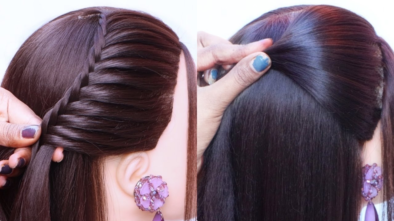 Best Easy Hairstyle - New hairstyle |Simple Open Hairstyle | Hairstyle ...