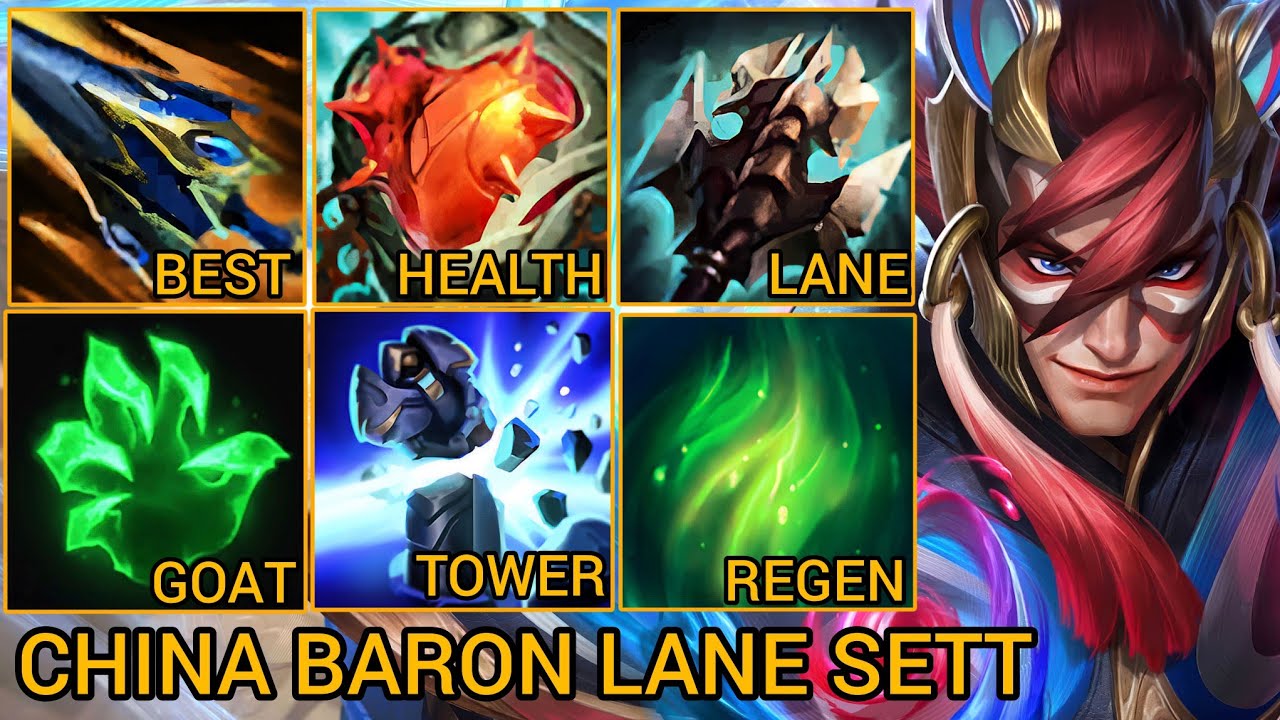 Sett Baron Lane China Server Wild Rift Gameplay, High Elo Tier Top 1 ...