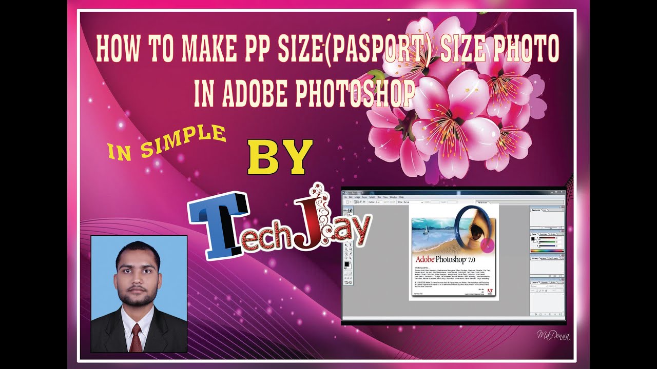 HOW TO MAKE PASPORT(pp)SIZE PHOTO IN ADOBE PHOTOSHOP.// PP SIZE KA ...
