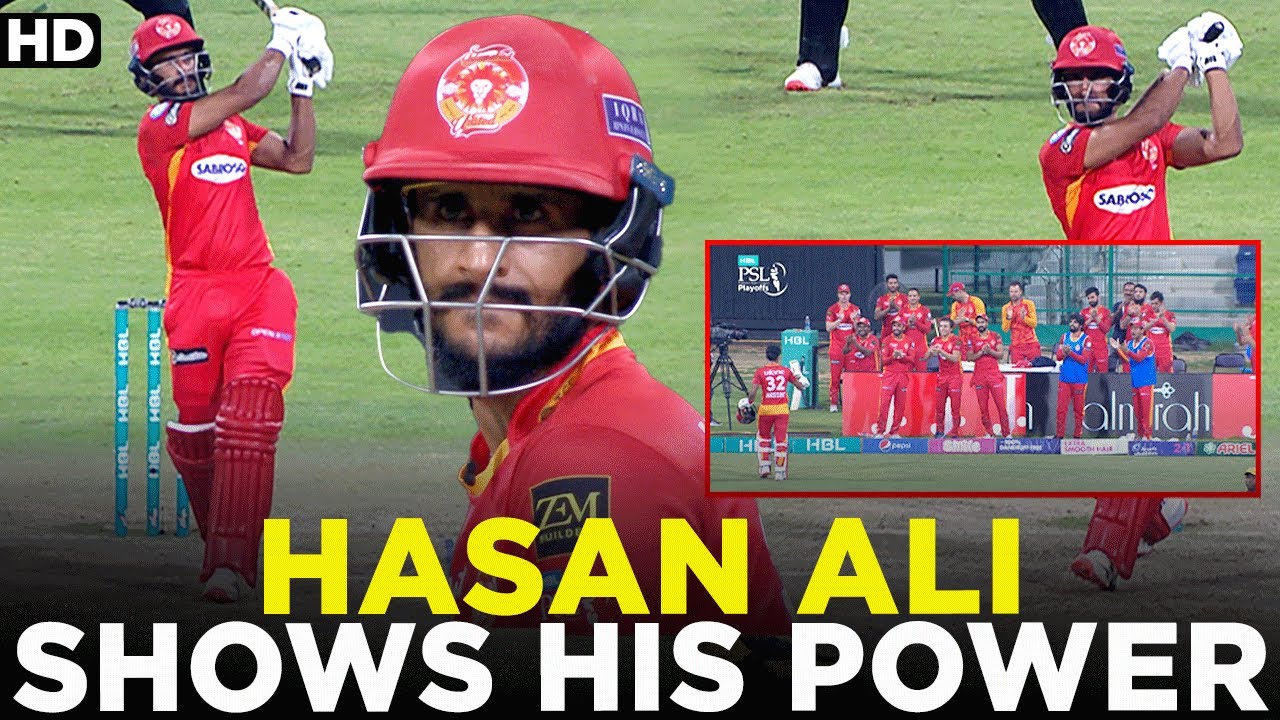 Hasan Ali Showing His Power | Peshawar Zalmi vs Islamabad United | HBL ...