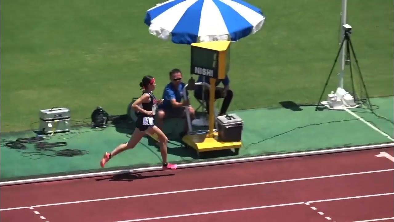 2024.8.25 九州陸上選手権 女子1500m決勝(速報) - YouTube