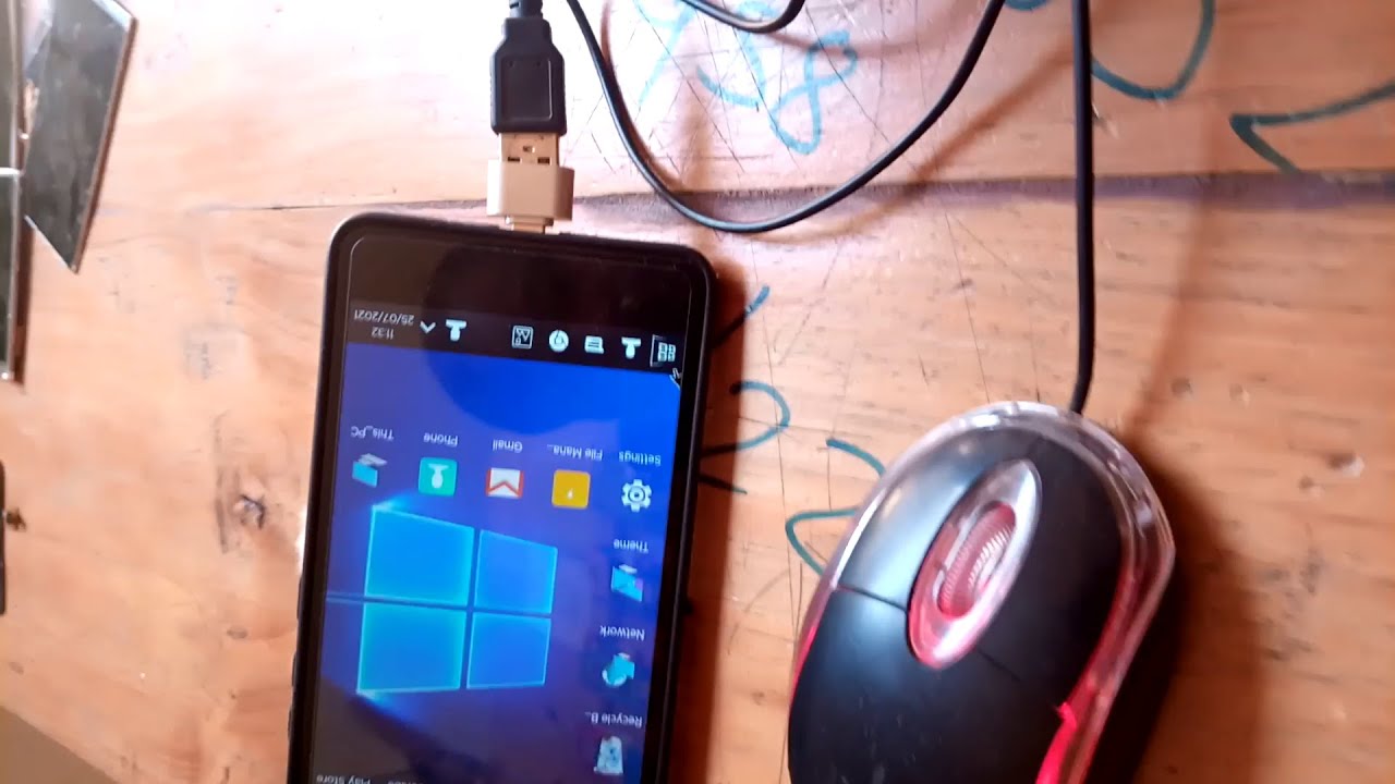 How to use a mouse on a phone with OTG - YouTube
