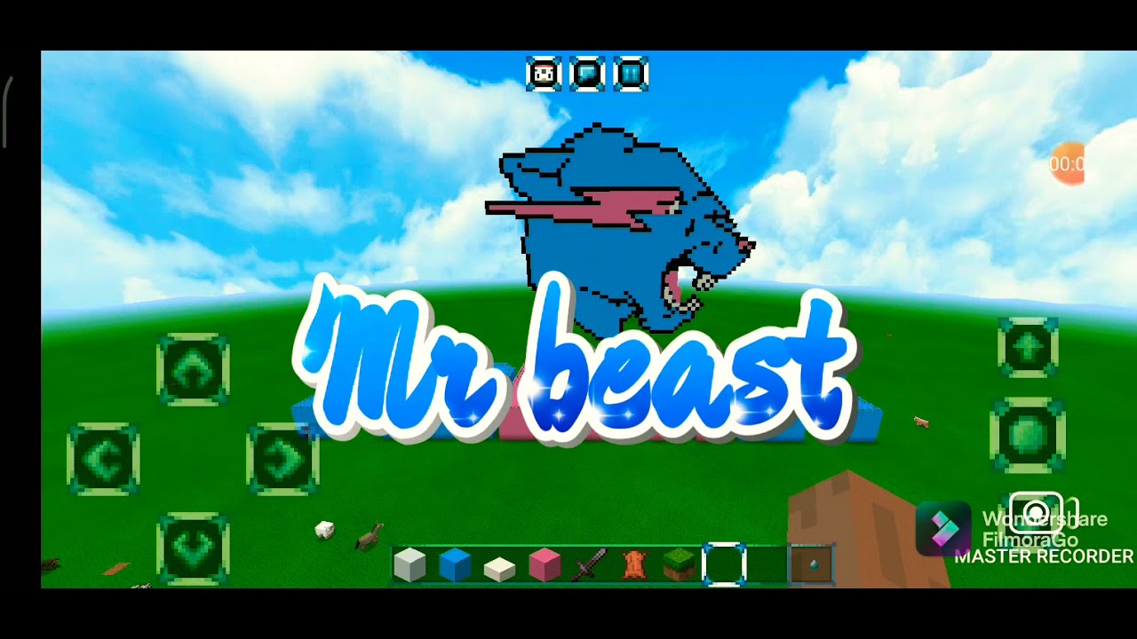 I built MRBEAST logo in Minecraft.. - YouTube