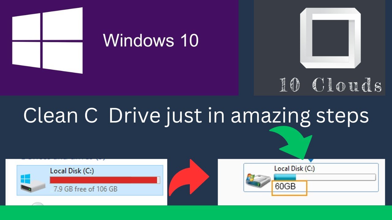 How to Clean Windows 10 C Drive in (2023) |How To Free Up Local Disk C ...