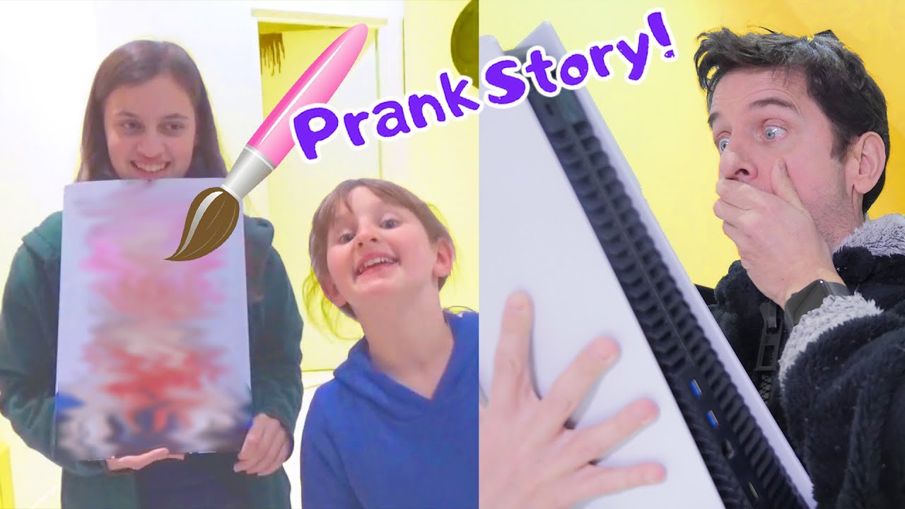 PRANK STORY • GROSSE BÊTISE : JE DESSINE SUR LA PS5 DE PAPA PENDANT 24H ...