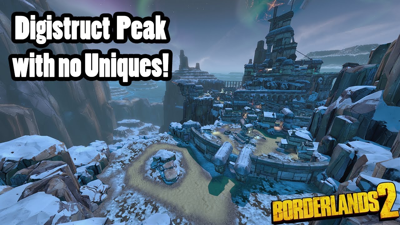 Borderlands 2: Digistruct Peak with no Uniques, as Sniper Zer0 - YouTube