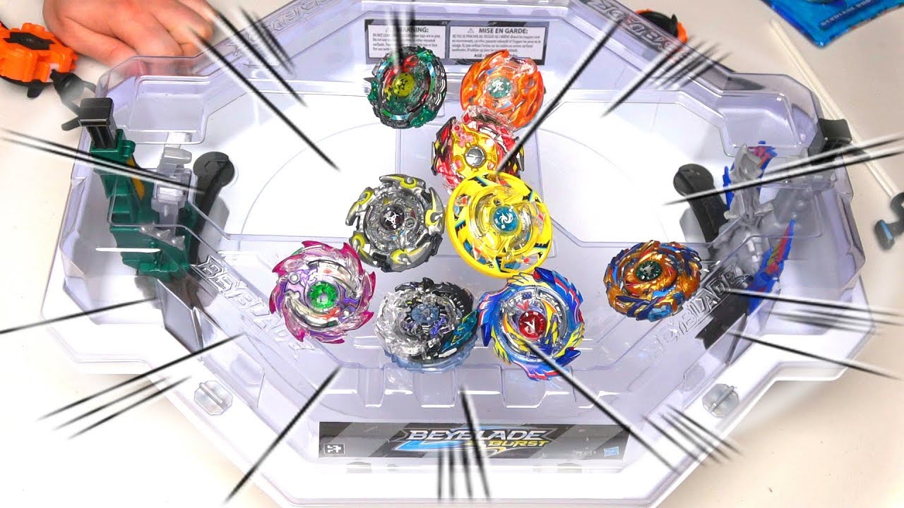 Beyblade Burst GOD BEY BATTLES in the Avatar Attack Stadium by Hasbro ...