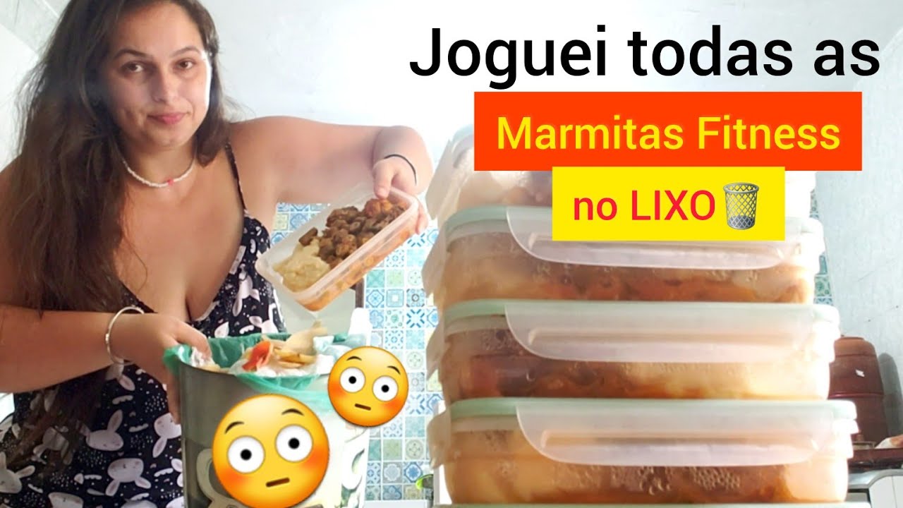 Joguei todas as MARMITAS FITNESS no LIXO🗑😱 o que aconteceu? | Sandy Lessa - YouTube