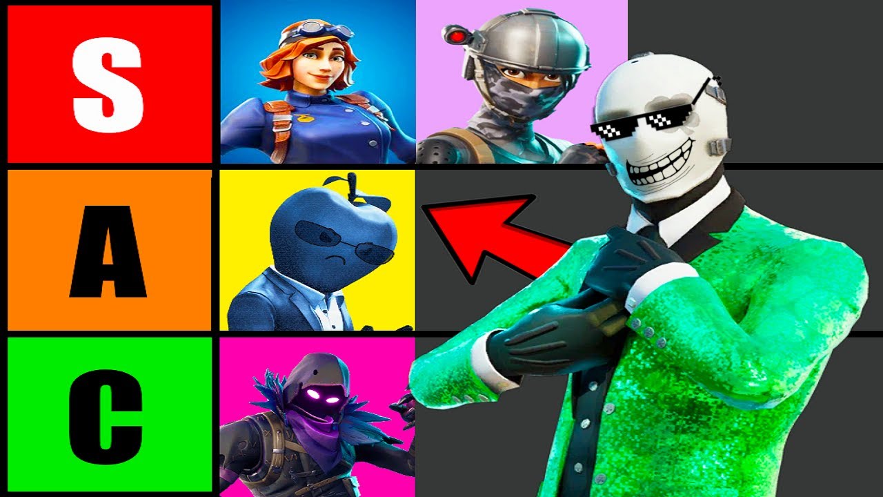 I Ranked *EVERY* Fortnite Skin (Tier List) - YouTube
