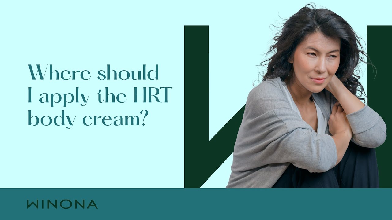 Where Should I Apply HRT Body Cream? - YouTube