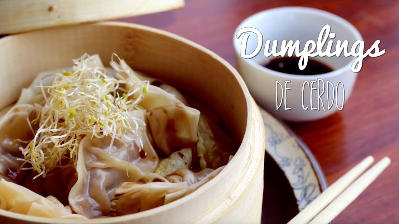 Comó preparar dumplings de cerdo - How to make pork dumplings - YouTube