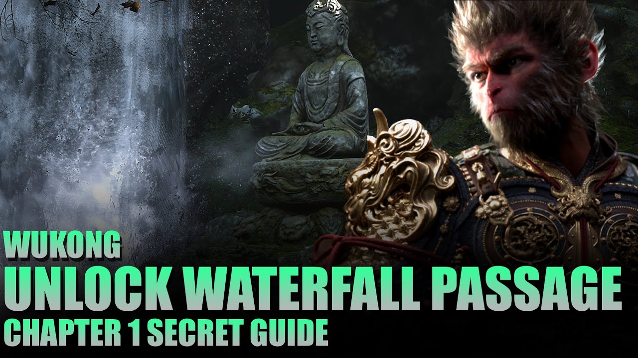 How to Go Through the Waterfall - Chapter 1 Secret Area | Black Myth ...