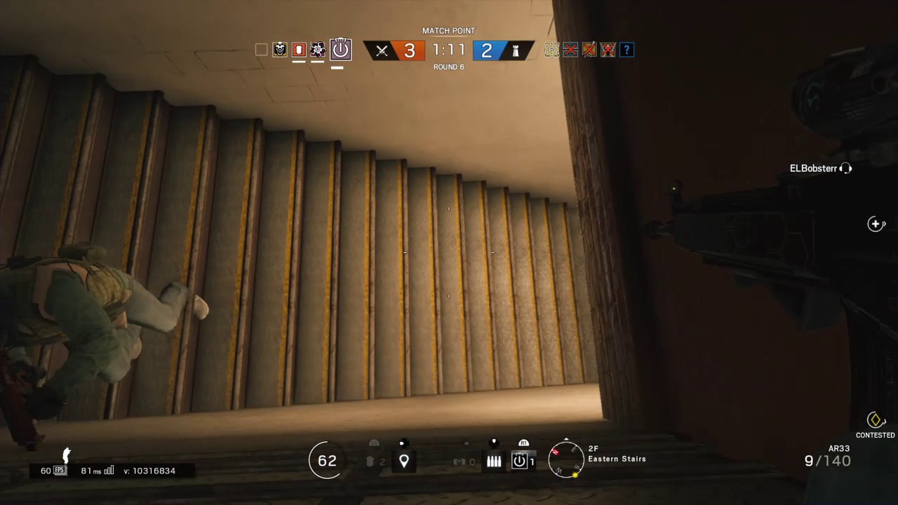 Rainbow 6 Siege Stair drop 9 in mag - YouTube