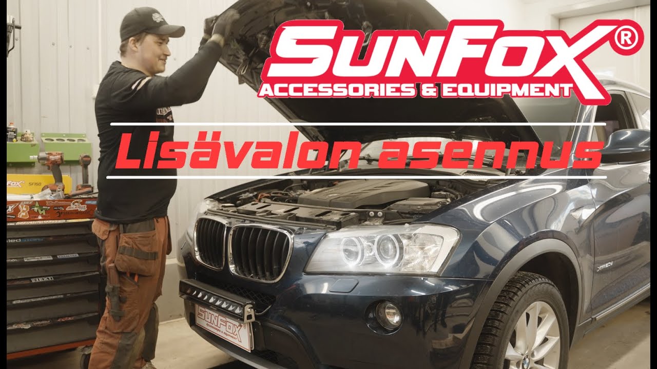 LED lisävalon asennusvideo - Sunfox SF150 - YouTube