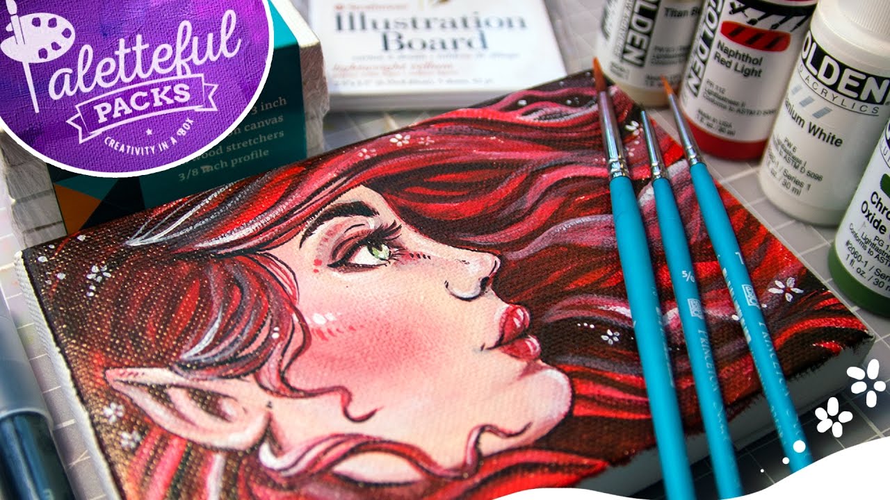 Trying PALETTEFUL PACKS Art Supply Box - Let's Paint! - YouTube