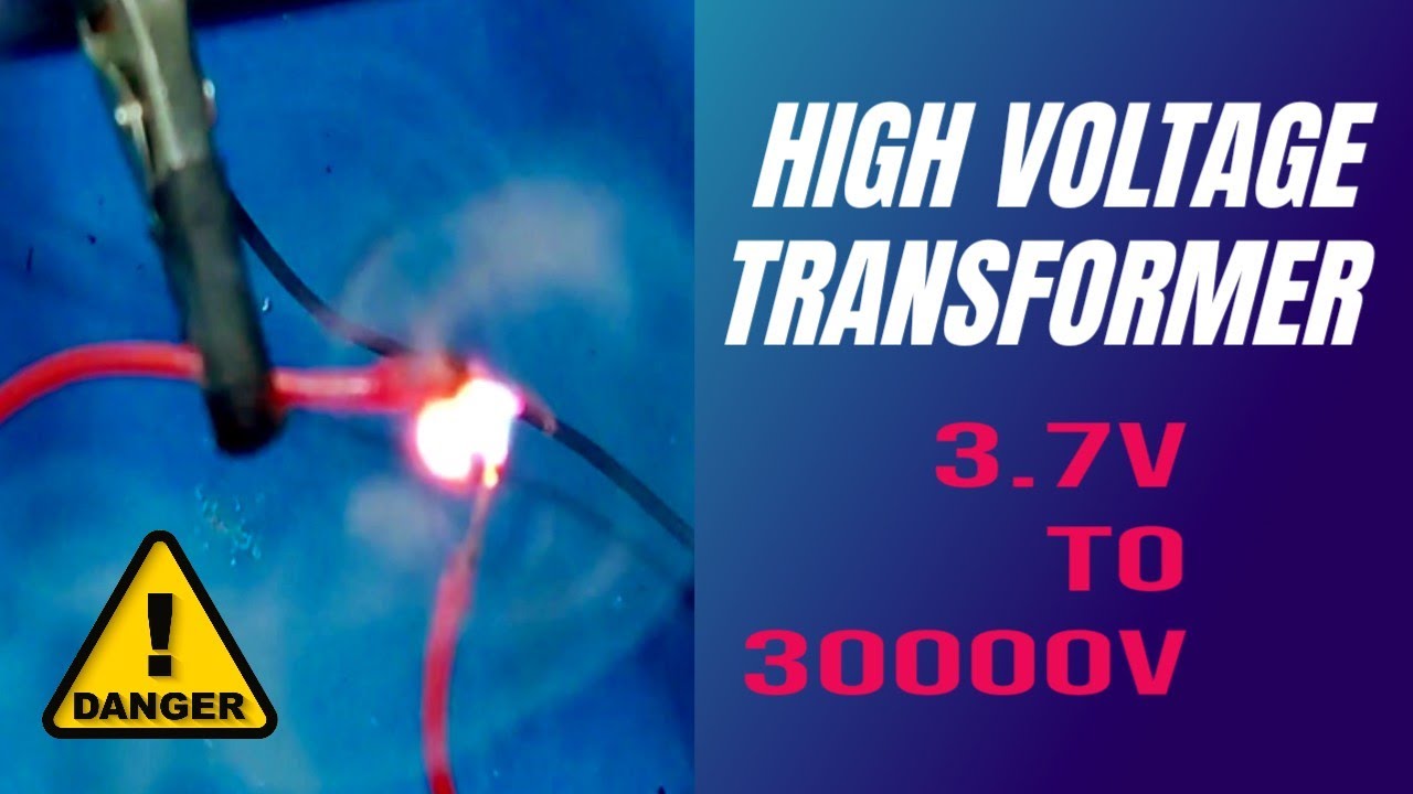 how to make a high voltage transformer - YouTube
