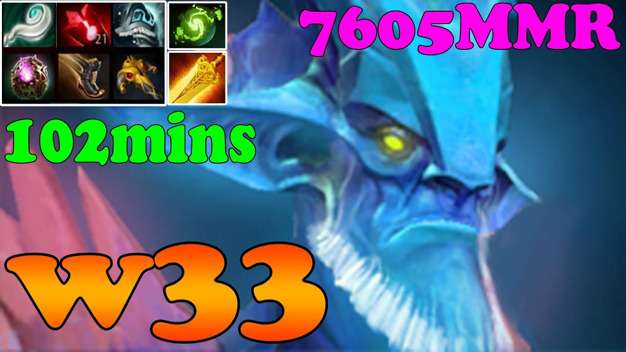 Dota 2 - w33 7605 MMR Plays LeshREKT 102mins EPIC 6500+ MMR BRACKET ...
