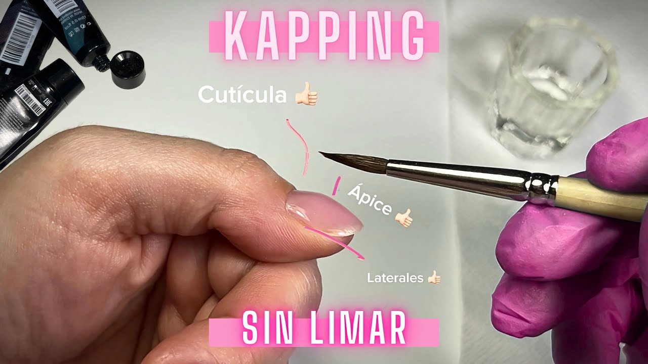 Cómo Hacer Kapping de Acrigel en Uña Natural Paso a Paso - YouTube