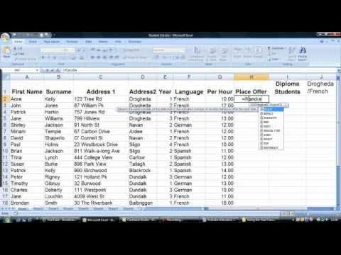Nesting IF and AND Functions in Excel - YouTube
