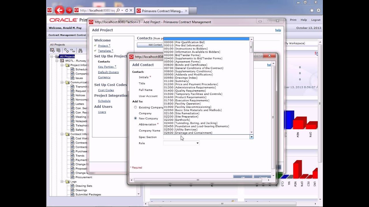 Basic Lesson #1 How to Create & Add New Project using Primavera ...