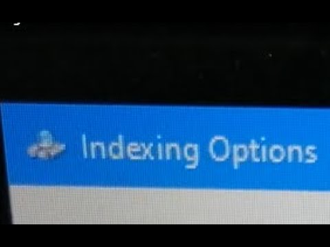 how to open indexing options using run command in windows 10 - YouTube