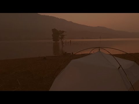 night solo camping at morbe lake - YouTube