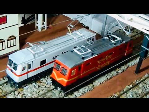 Mini indian railway model Rajdhani - YouTube