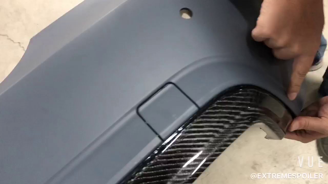 Extremespoiler//Add on Rear Diffuser installation Guide for Mercedes ...