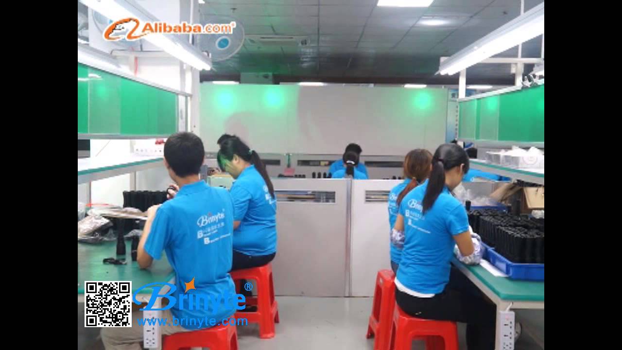 Brinyte Flashlight Factory Show, Made by Alibaba - YouTube