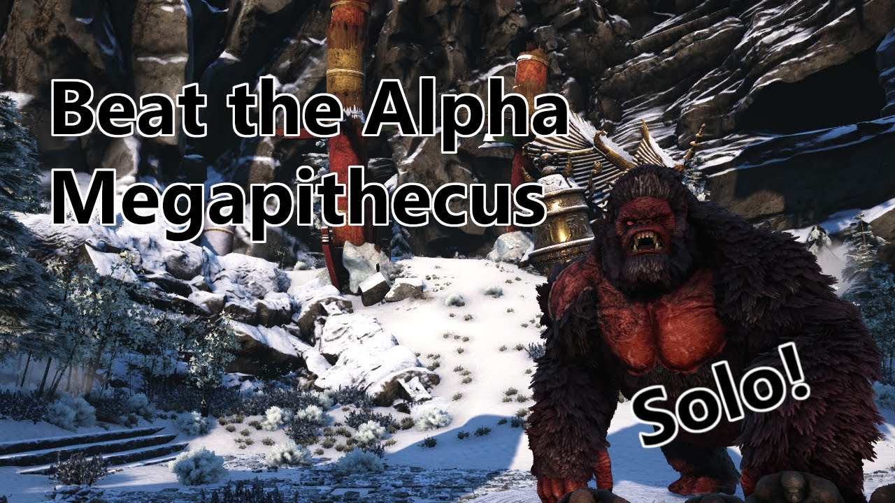 How To Beat The Alpha Megapithecus SOLO! - The Island - YouTube