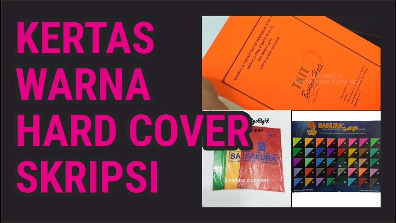 KERTAS YANG BIASA BUAT JILID HARD COVER SKRIPSI - YouTube