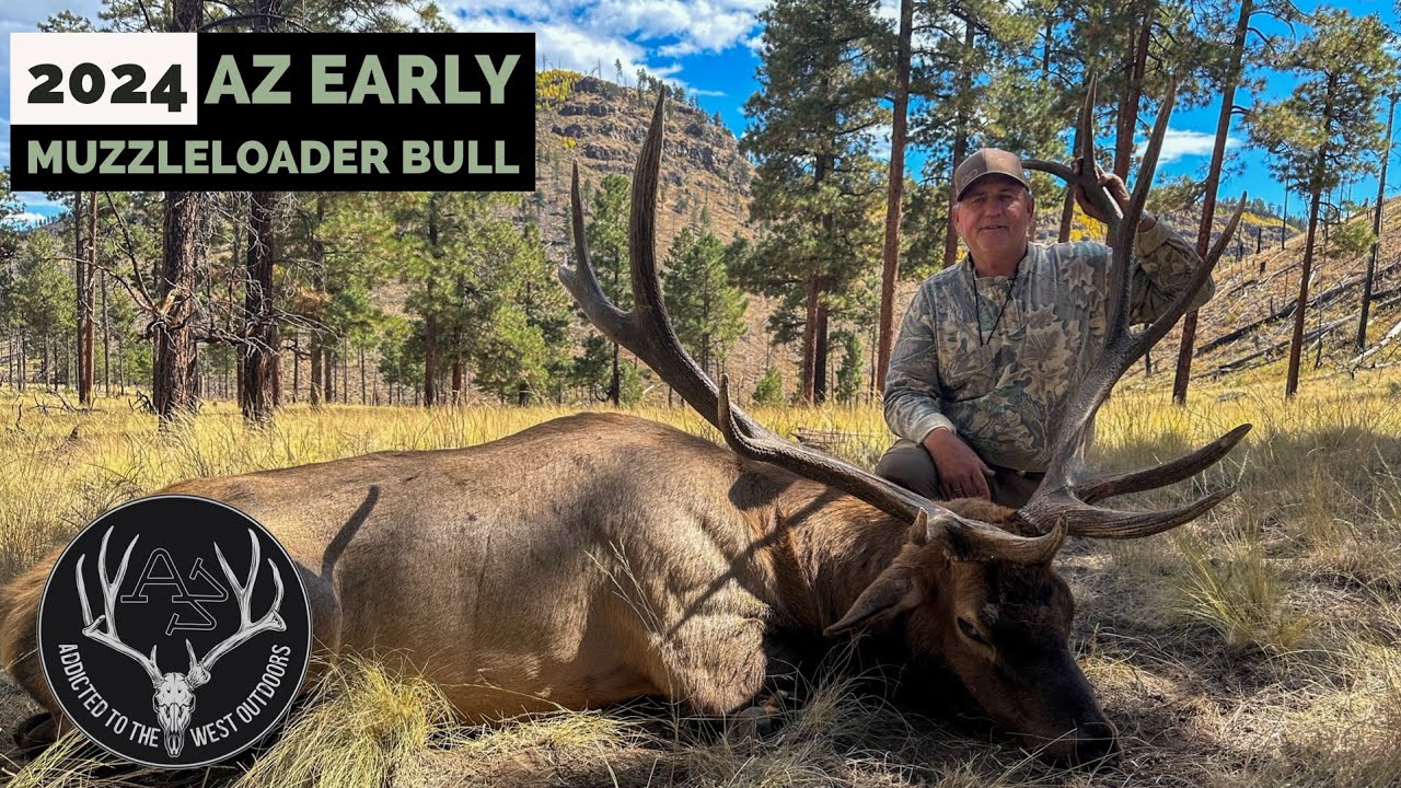 AZ PUBLIC LAND BULL!! | My Dad’s 2024 AZ Early Muzzleloader Bull - YouTube