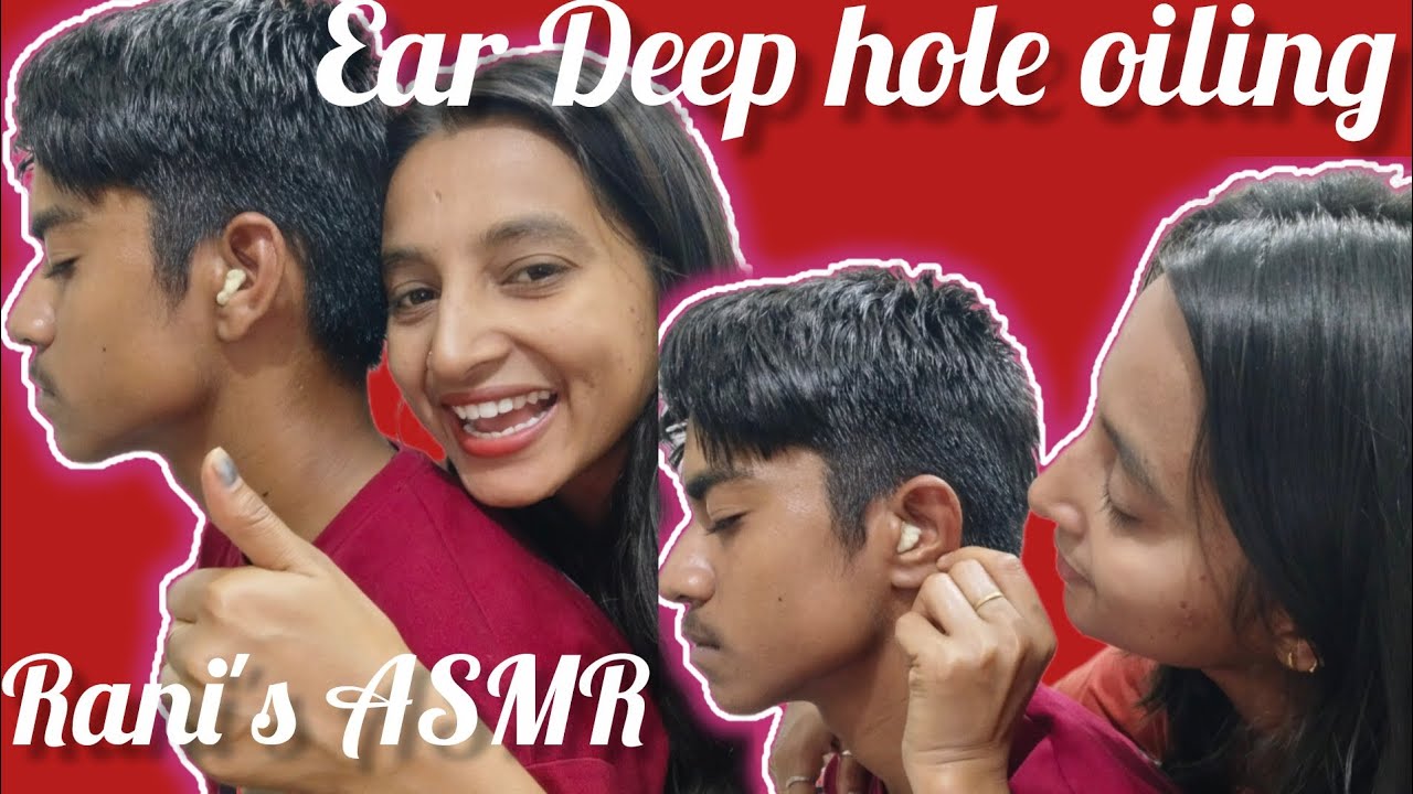ASMR!! Ear Deep Hole oiling and deep massage 👂#asmr #challenge #massage ...