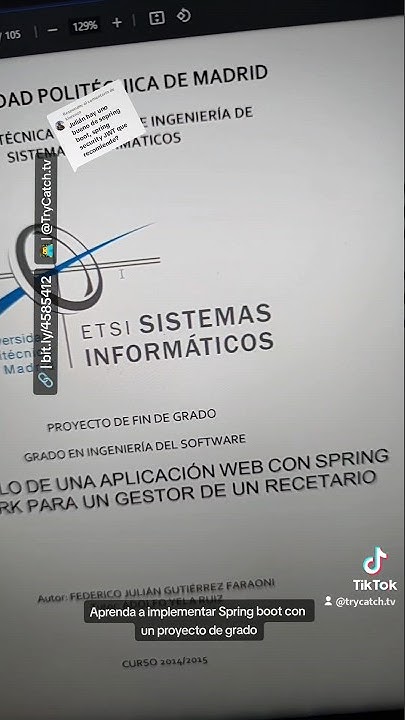 Aprenda a implementar Spring boot con un proyecto de grado - YouTube