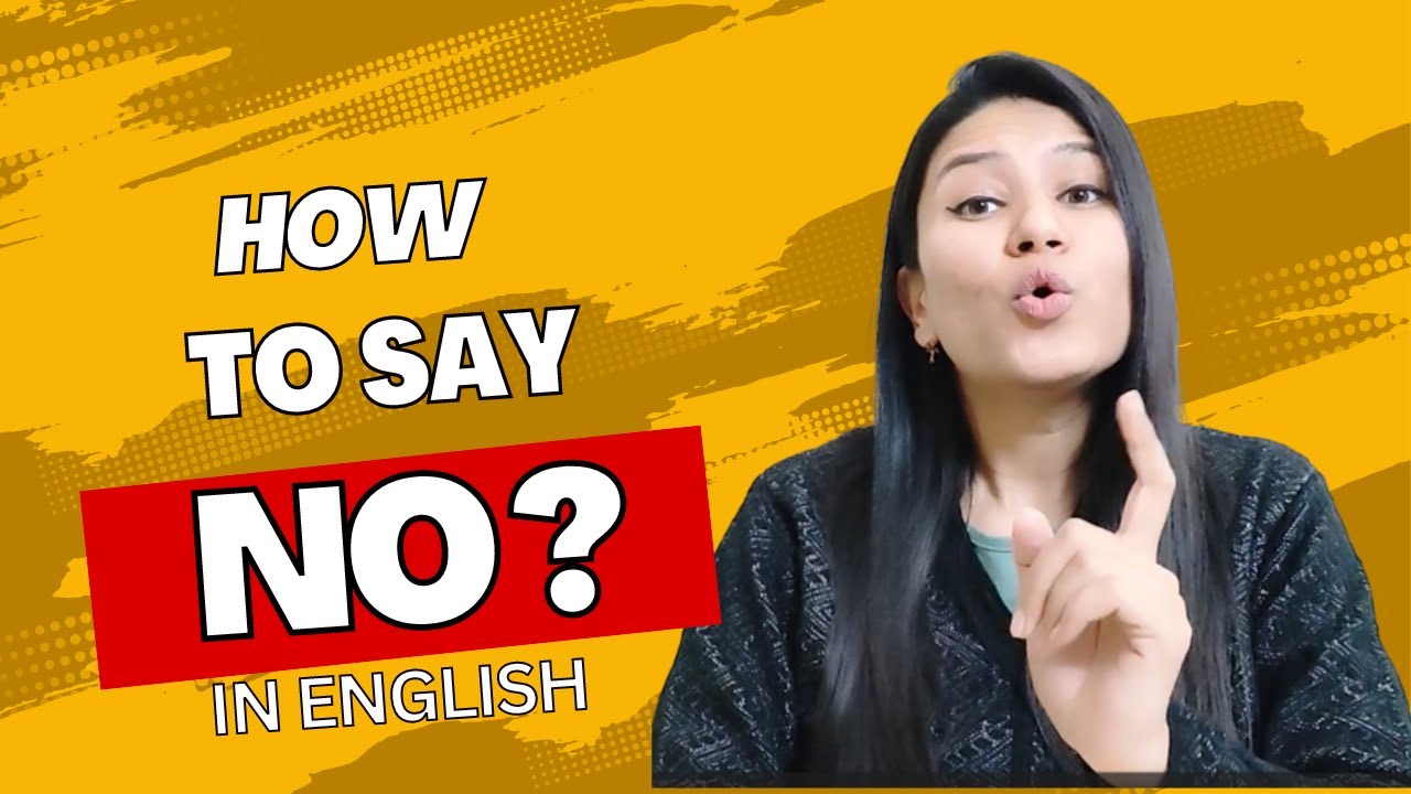 How to say No in English? | Learn to say No in English | English ...