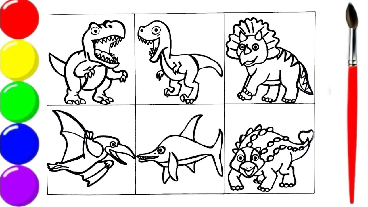 Animal's drawing and colouring for kids and toddlers ABCD rhyme song ...