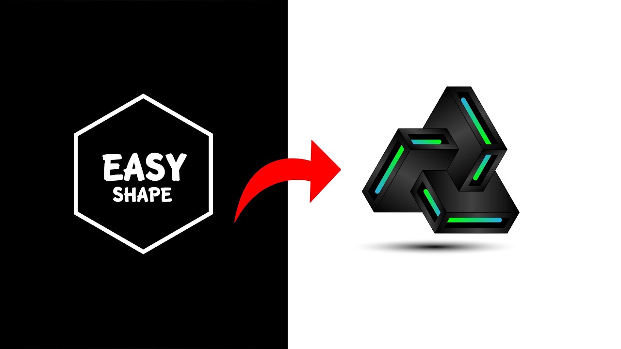 3D Polygon Shape || illustrator In Using The Pen Tool And Polygon ...