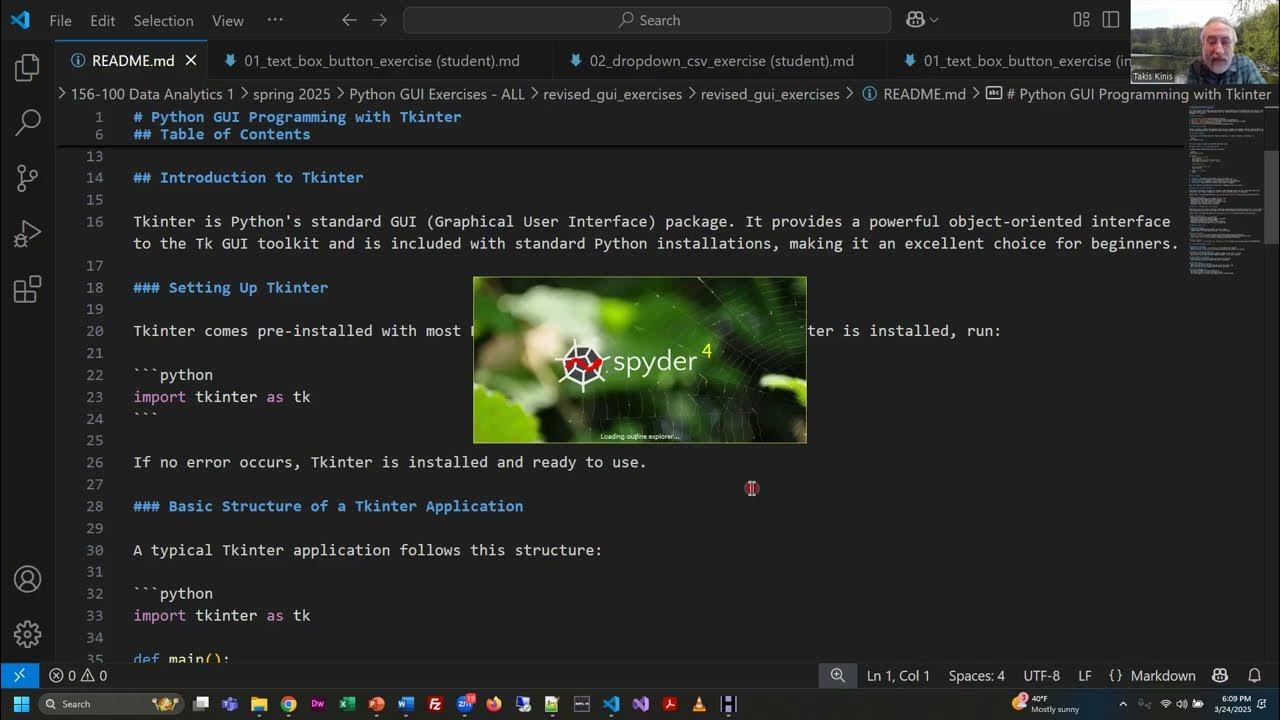 Data Analytics 1 - Unit 9 Python Basic GUI Exercises - Spring 2025 ...
