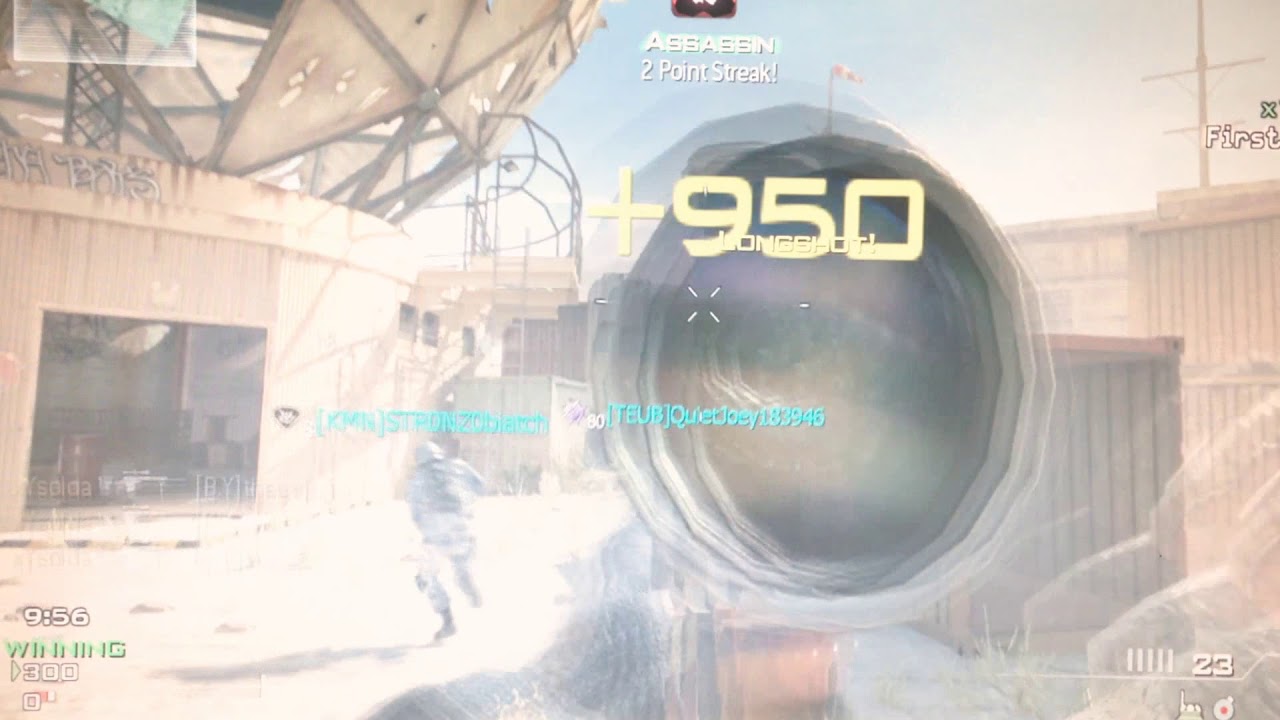 Msr triple collateral dome mw3 spawn shot wall bang - YouTube