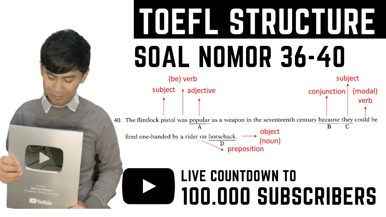 Latihan Live Jawab Soal TOEFL Structure - YouTube