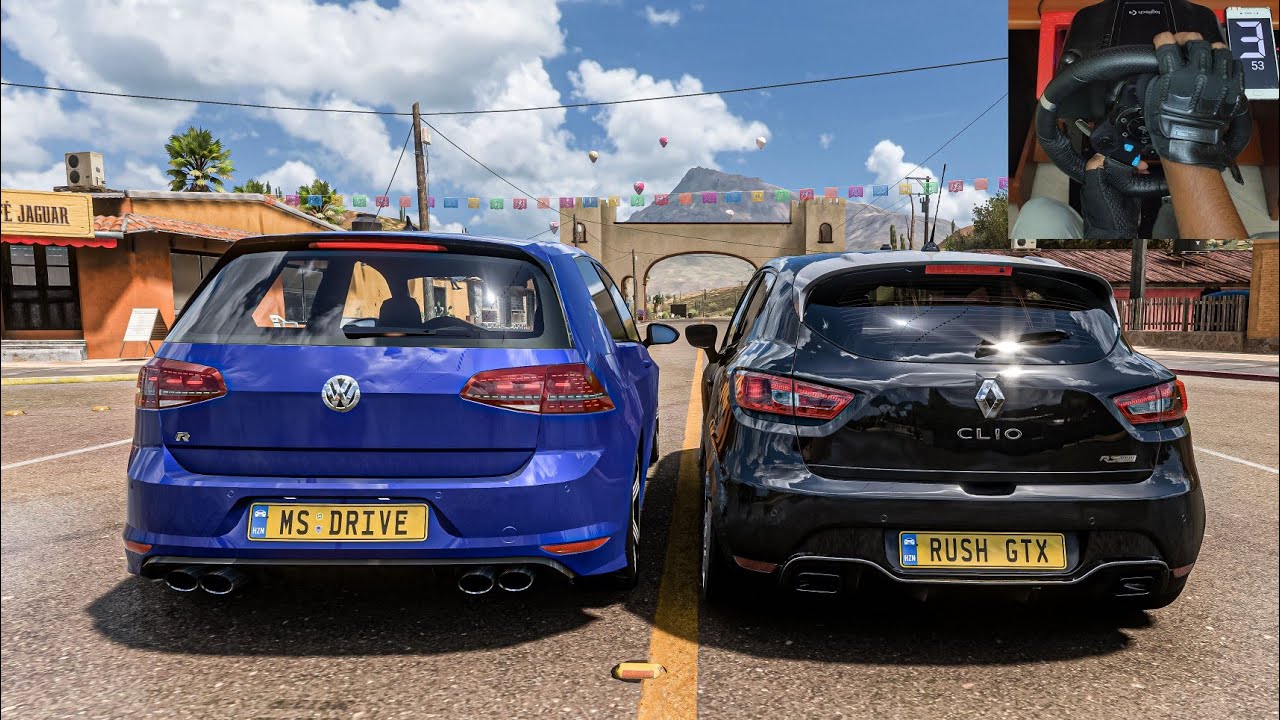 Renault Clio RS & Volkswagen Golf R || Forza Horizon 5 || Logitech G29 ...