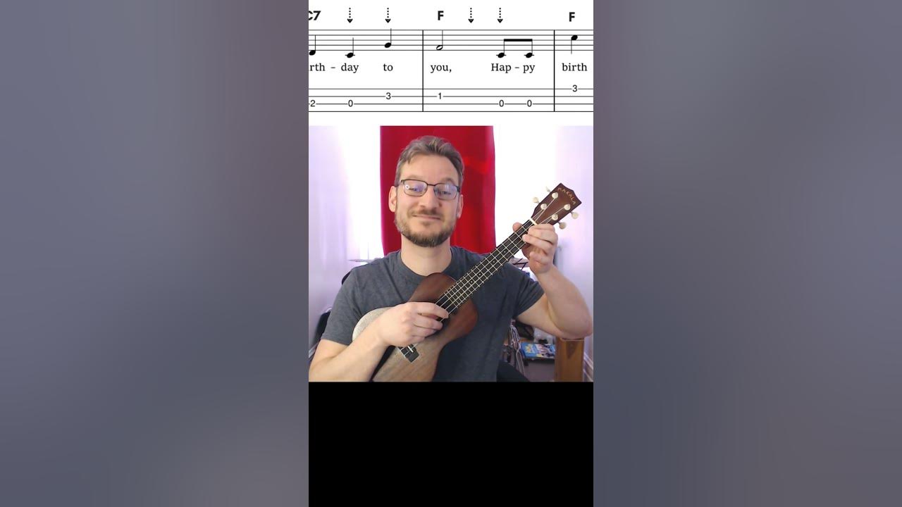 Happy Birthday Ukulele Short Play Along Tutorial! - YouTube