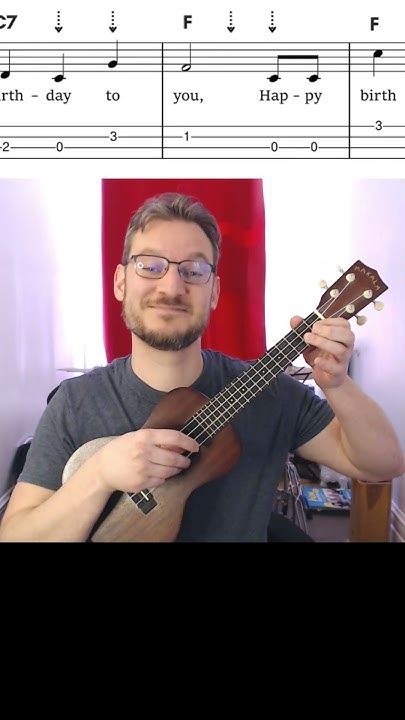 Happy Birthday Ukulele Short Play Along Tutorial! - YouTube