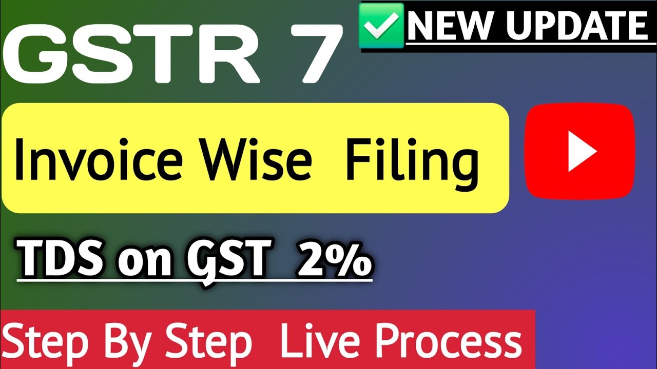 GSTR 7 Return Filing online | TDS on GST return kaise file kare |2025 # ...