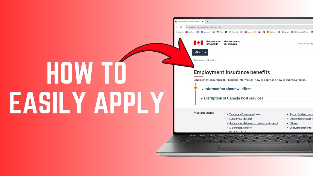 How To EASILY Apply For Employment Insurance (EI) Benefits Online ...