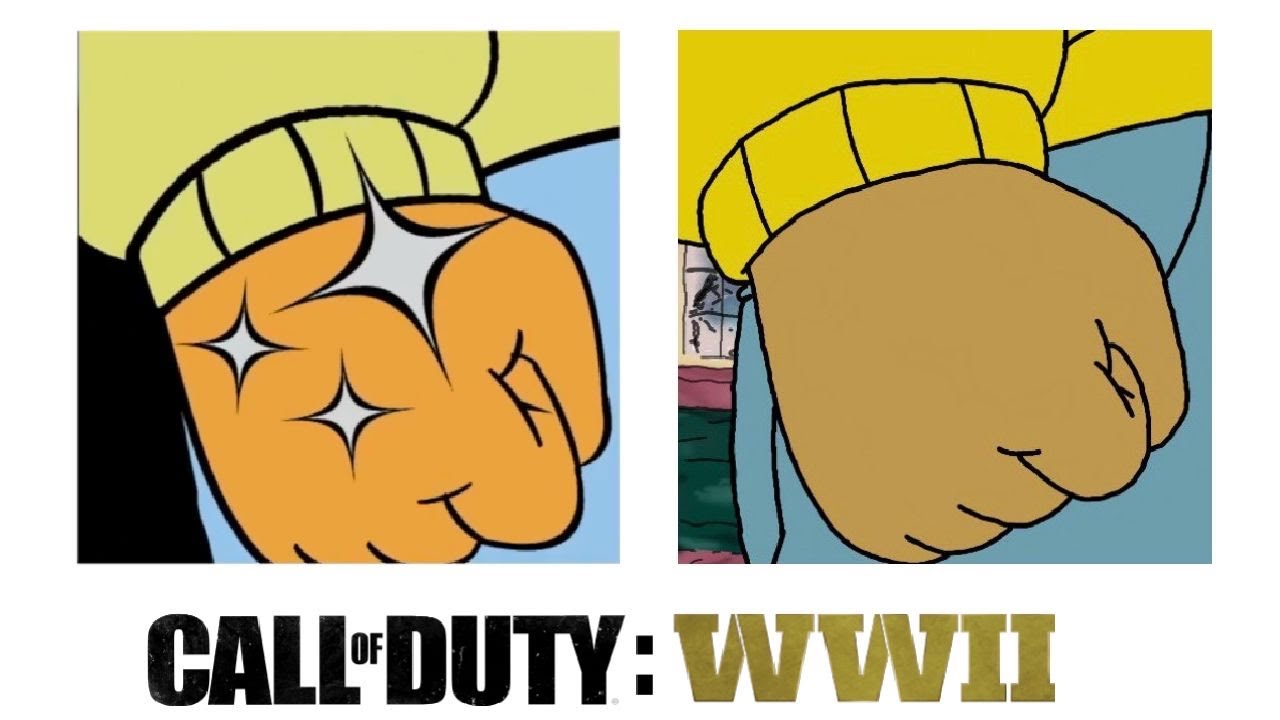 COD WW2 - Arthur Angry Fist Meme Emblem Tutorial - YouTube