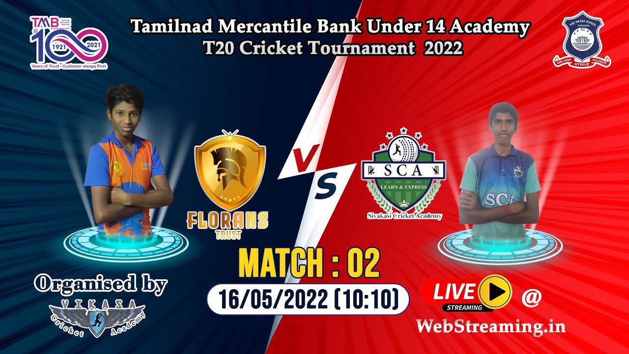 FCA vs SCA || Match 2 || TMB Under 14 Academy T20 Cricket Tournament ...