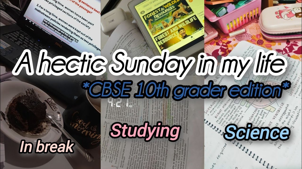 Hectic study routine class 10 exam prep|#aesthetic studyvlog ...