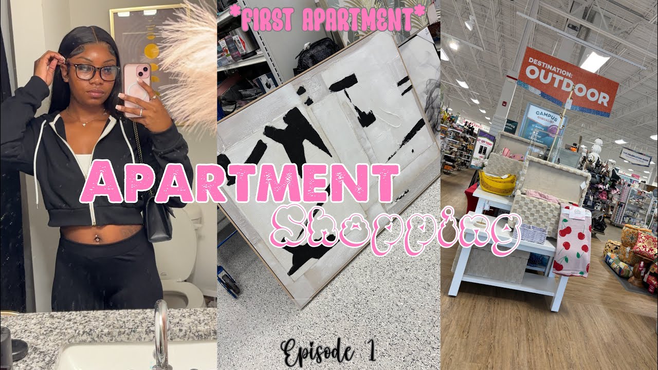 apartment shopping ep.1 ♡ | first apartment🏠, decor shopping, and more ...