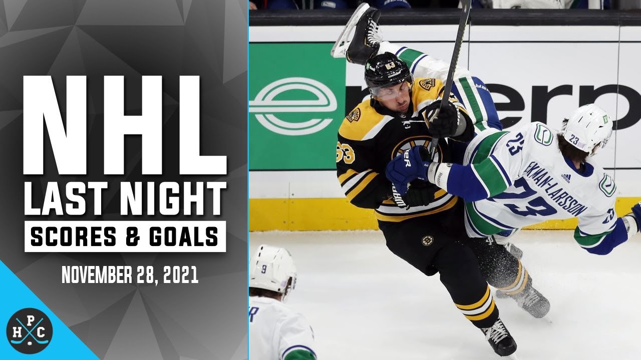 NHL Last Night: All 32 Goals and Scores on November 28, 2021 - YouTube